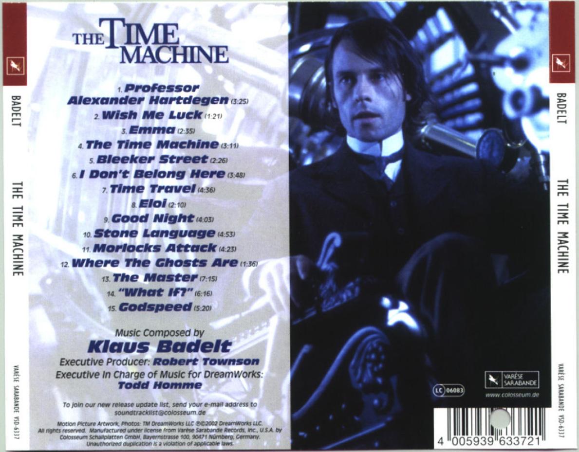 The Time Machine Soundtrack : Back | CD Covers | Cover Century | Over 1 ...